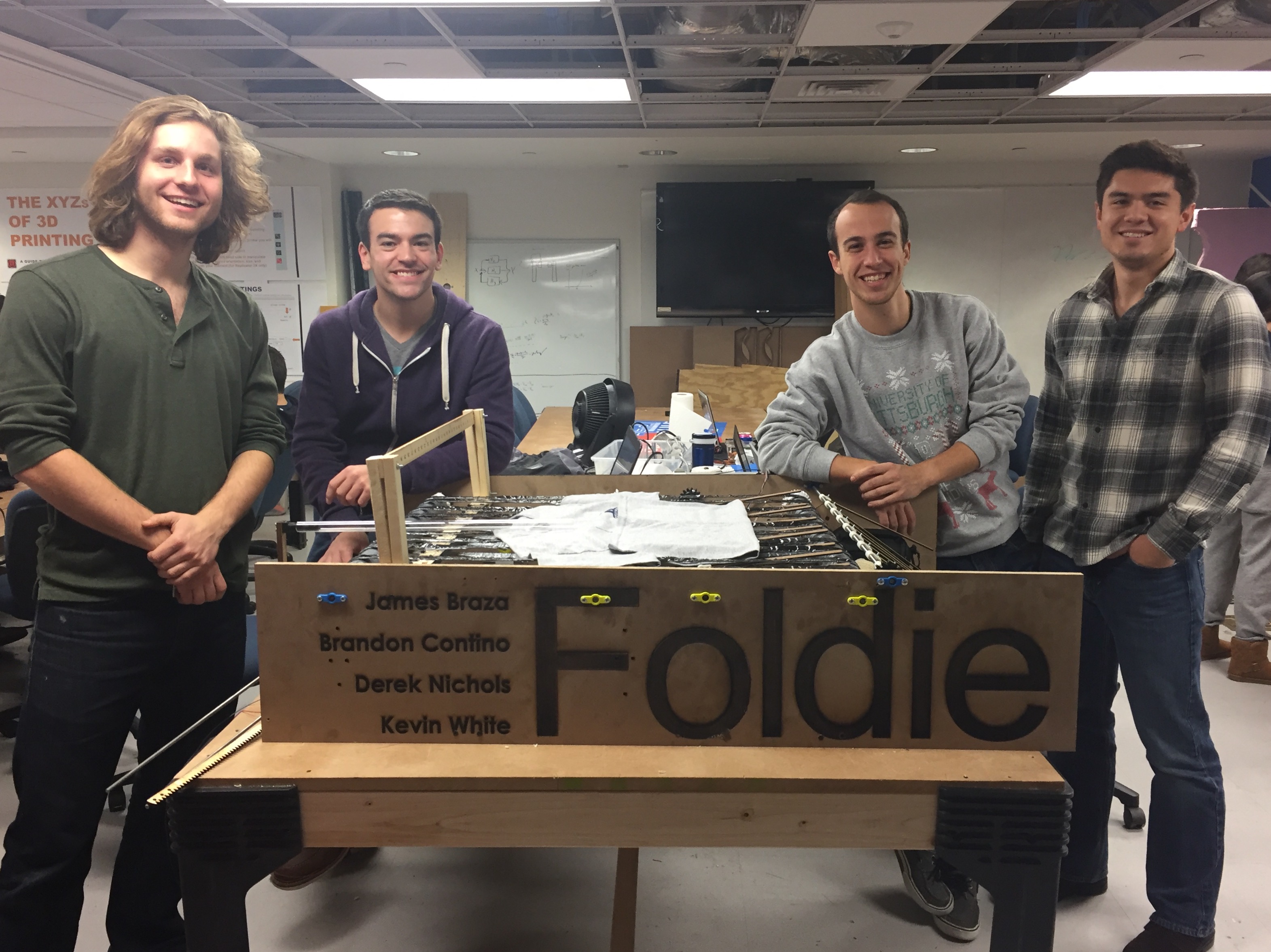 Foldie, the Laundry Folding Robot · James Braza